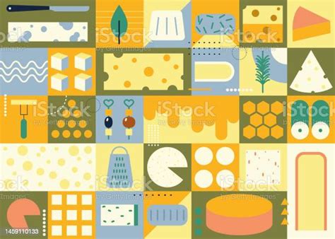 다른 유형 단단하고 부드러운 치즈의 구색 곰팡이 향신료 젖소 양 또는 염소의 우유 구멍 훈제 소금물 절임 다른 치즈 종류 유제품 농장 치즈 치즈에 대한 스톡 벡터 아트 및