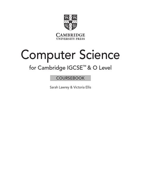 Cambridge Igcse Textbook Pdf Random Access Memory Computer Data