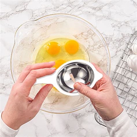 Hongheng 1pc Egg Separator Egg White And Yolk Separator Stainless