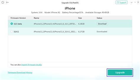 AnyFix User Guide Upgrade IOS