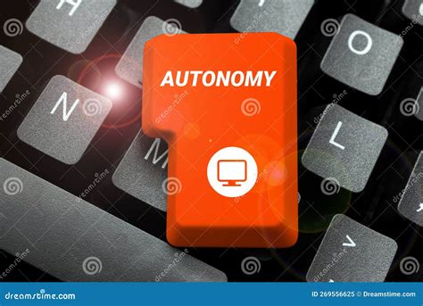 Text Showing Inspiration Autonomy Word For Vehicle That Can Guide Itself Without Human