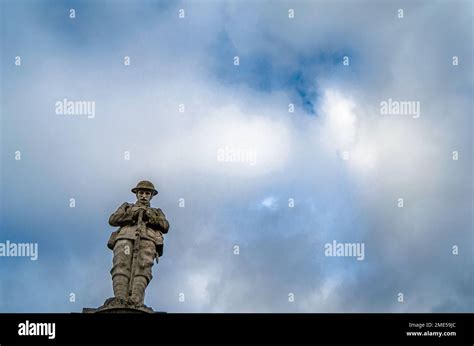 Cottenham England Uk December 30 2013 Statue In The Village Of