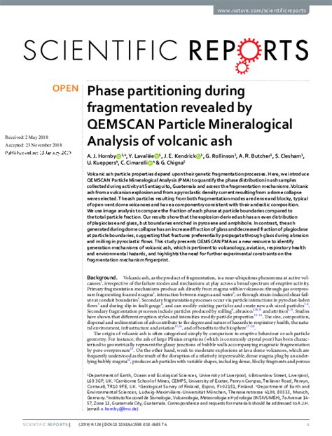 pdf phase partitioning during fragmentation revealed by qemscan