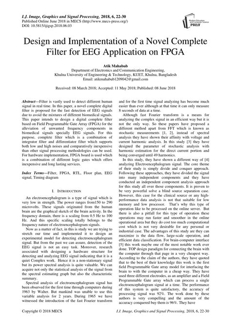 Pdf Design And Implementation Of A Novel Complete Filter For Eeg