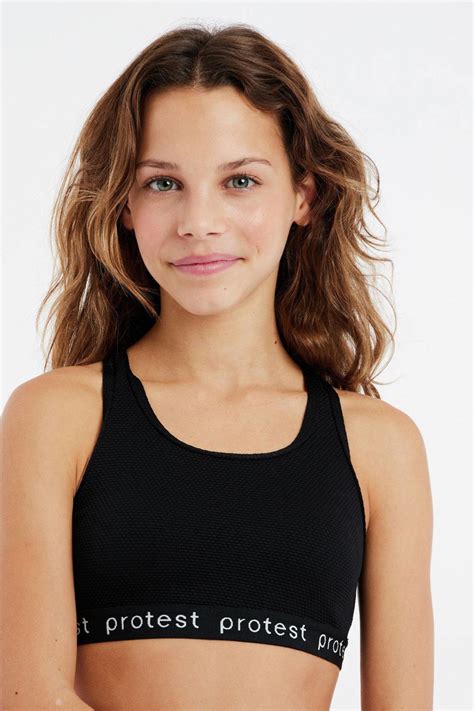 Protest Crop Bikini Prtbeau Jr Zwart