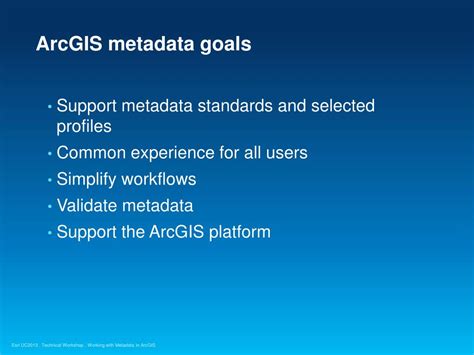 Ppt Working With Metadata In Arcgis Powerpoint Presentation Free