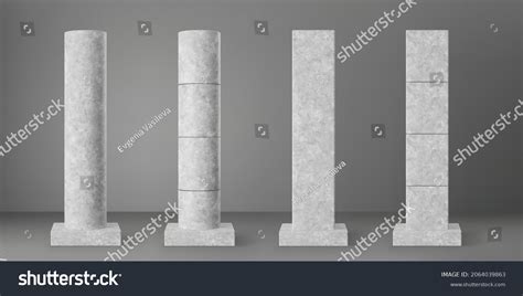 round columns inside rectangular columns royalty free images stock