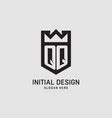 Initial Cr Geometric Shield Esport Logo Monogram Vector Image