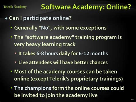 Ppt Telerik Software Academy Powerpoint Presentation Free Download Id1576674