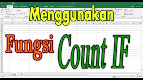 Menghitung Banyak Data Dengan Syarat Tertentu Pada Microsoft Excel Menggunakan Fungsirumus