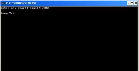 C Program To Find Out Whether A Given Year Is A Leap Year Or Not The
