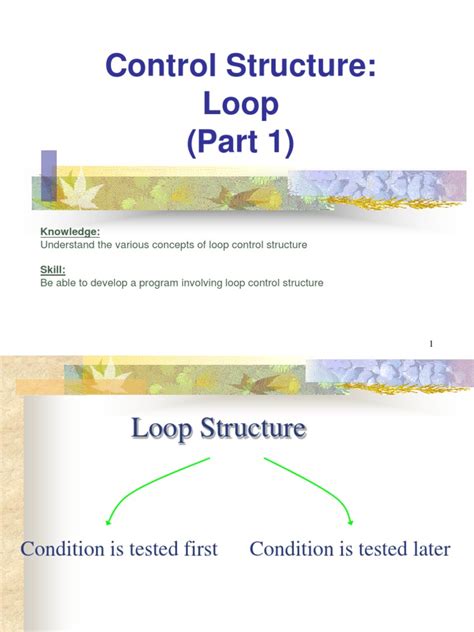Slide 08a Control Structure Loop Pdf Control Flow Teaching