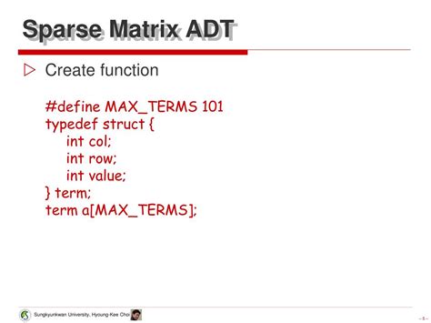 Ppt Sparse Matrix Adt Powerpoint Presentation Free Download Id5108976