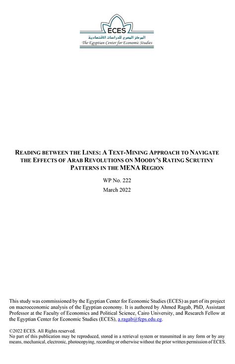 Reading Between The Lines A Text Mining Approach To Navigate The Effects Of Arab Revolutions On