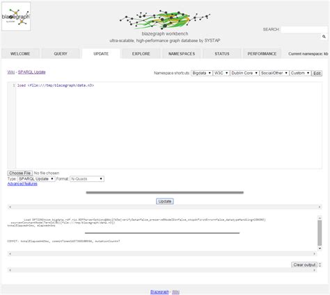 quick start · blazegraph database wiki · github