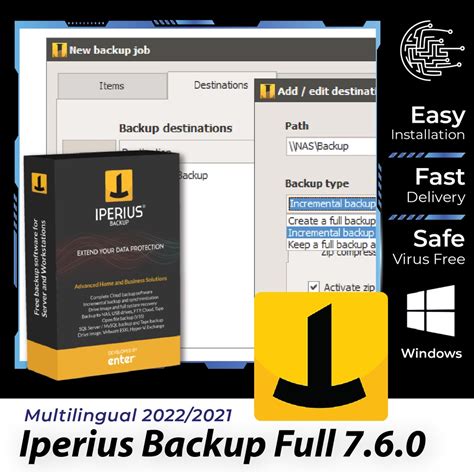 Iperius Backup Full 7 4 1 Backup Software For Cloud Tape Ftp Sql [windows X64] Digital