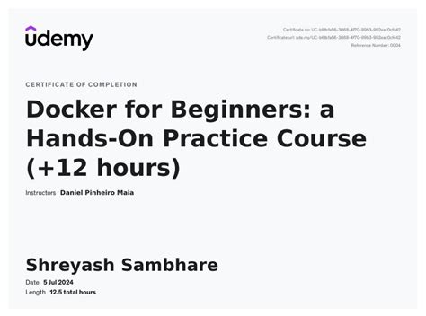 Shreyash Sambhare On Linkedin Im Happy To Share That Ive Obtained A New Certification Udemy