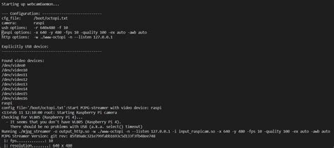 Another Raspi Cam Not Working Webcams OctoPrint Community Forum