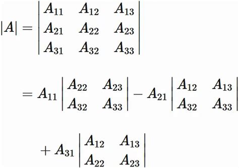 Determinant Of A 3x3 Matrix And Example Semath Info
