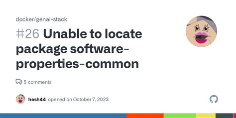 unable to locate package software properties common · issue 26
