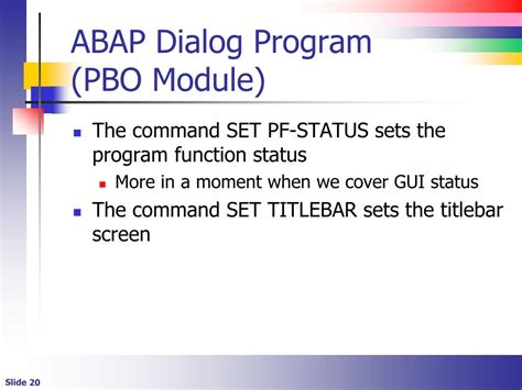 Ppt Creating Dialog Abap Dynpro Programs Powerpoint Presentation
