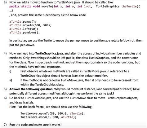 Solved Turtle Example Import Chegg