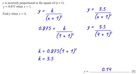 Direct And Inverse Proportion Past Paper Questions For Igcse Cambridge
