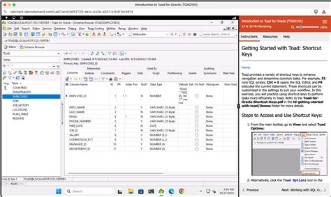 Toad101 Introduction To Toad For Oracle Lab Details Courseware Store