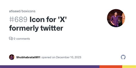 Icon For X Formerly Twitter · Issue 689 · Atisawdboxicons · Github