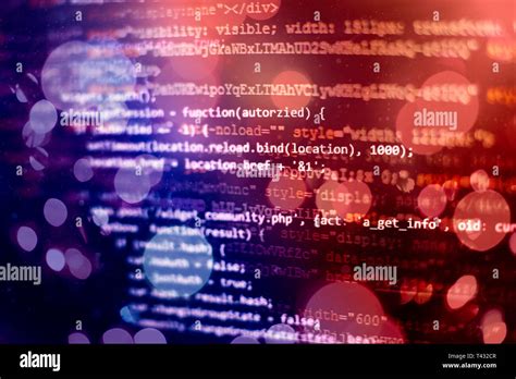 Programming Source Code Html For Website Development Server Logs Analysis Stock Photo Alamy