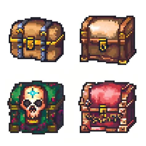 Premium Photo A Set Of Three Different Items Including A Chest With A Skull And Chest