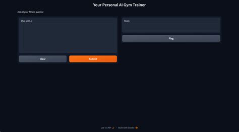 Github Niap3gymtrainerchatbot This Is A Gym Trainer Gpt Chatbot Ai Using Open Ai And Gradio