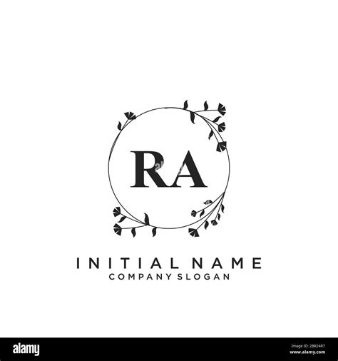Ra Initials Logo Stock Vector Images Alamy