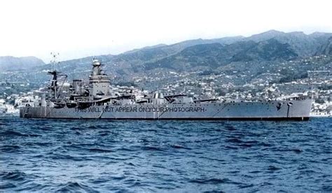 Hms Rodney Nelson Class Battleship Royal Navy Original Vintage