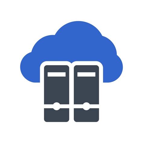 데이터 센터 아이콘 프리미엄 벡터