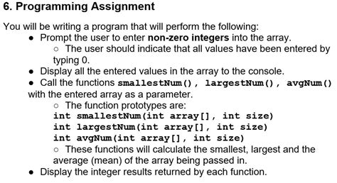 Solved I Have An Assignment In C About Arrays The First