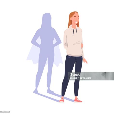 그림자 여성 슈퍼 히어로 캐릭터 서 있고 웃는 벡터 일러스트 레이 션 1위에 대한 스톡 벡터 아트 및 기타 이미지 1위 구별하기 힘든 권위 Istock