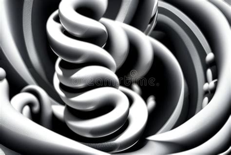 Captivating Topaz Abstract Art With Swirling Forms And Textures Stock Illustration