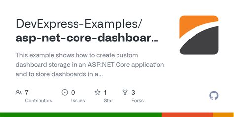 GitHub DevExpress Examples Asp Net Core Dashboard Save Dashboards To Database This Example