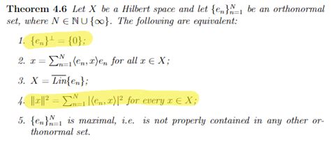 Solved N Theorem Let X Be A Hilbert Space And Let Chegg