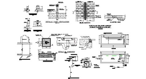 Plumbing Block And Other Sanitary Units D View Layout File In Autocad
