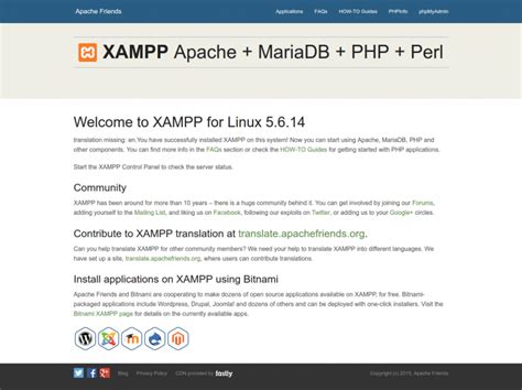 How To Install Xampp Stack On Ubuntu 1510 Unixmen