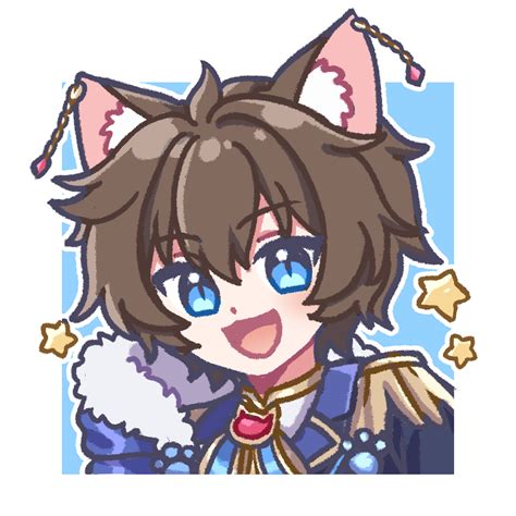 Mao Brown Hair Blue Eyes Poro Gray Cat With Blue Eyes And Blue Glowing