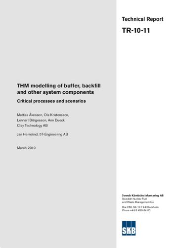 thm modelling of buffer backfill and other system components critical