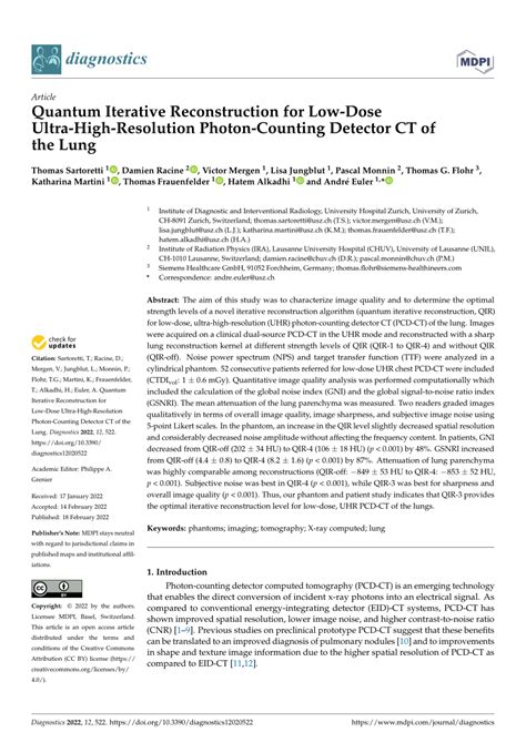 pdf quantum iterative reconstruction for low dose ultra high