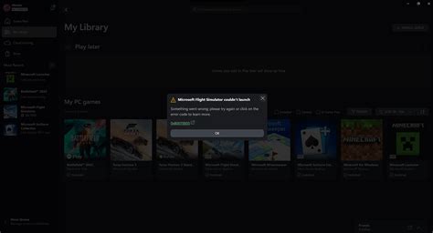 Game Launch Error Pc Game Pass Version Rmicrosoftflightsim