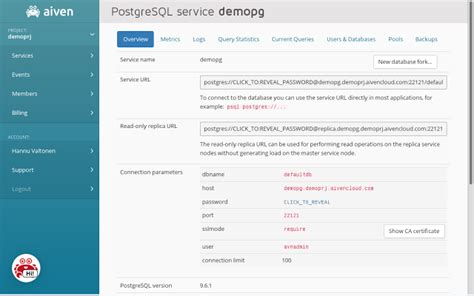 aiven for postgresql software reviews demo and pricing 2023