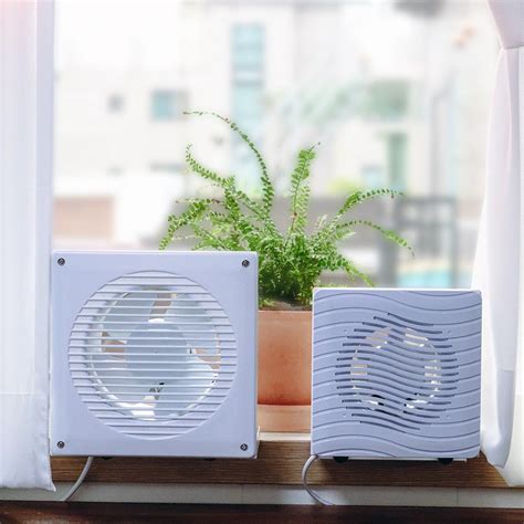 저소음 이동식 창문 환풍기 주방 및 욕실용