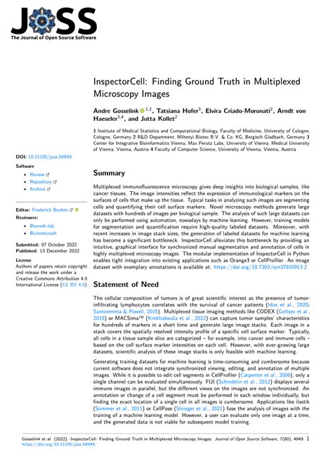 Pdf Inspectorcell Finding Ground Truth In Multiplexed Microscopy Images