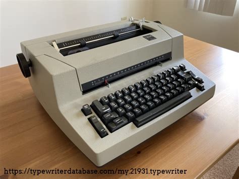1983 IBM Personal Typewriter On The Typewriter Database